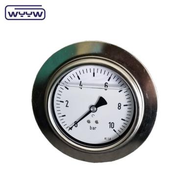 Cina 2.5" Bar Psi Flange Type Pressure Gauge Manometer Pannello montato in vendita