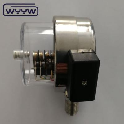 China 60mm Black Steel Air Standard Electric Contact Pressure Gauge for sale
