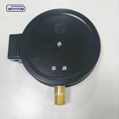 China NO+NC 1MPa Natural Gas Pressure Test Gauge 4 Inch 100mm Electric Contact Manometer for sale