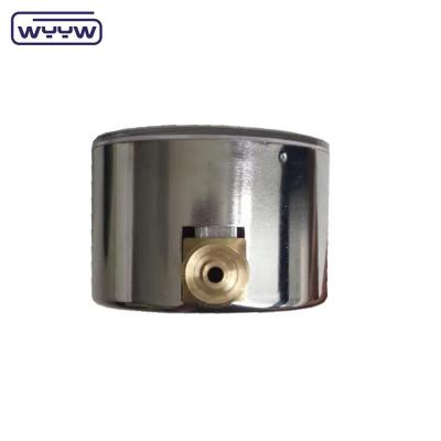 China 100 kpa SS304 Capsule Pressure Gauge 63mm 100kpa Bottom Mount for sale