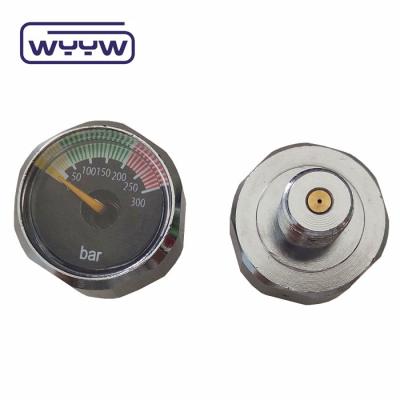 Cina Mini manometro in acciaio 23 mm 300 bar manometro per spruzzatori in vendita
