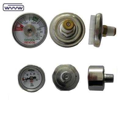 Cina OEM Mini manometro di pressione 38mm Manometro di pressione per estintori in acciaio in vendita