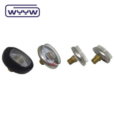 Cina OEM Mini manometro di pressione 38mm Manometro di pressione per estintori in acciaio in vendita