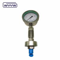 China Customized High Temperature Pressure Gauge 100mm With Radiator for sale