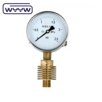 China Customized High Temperature Pressure Gauge 100mm With Radiator for sale