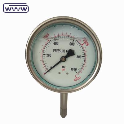 China Manômetro de alta pressão de aço inoxidável com ligação UNF9/16 à venda