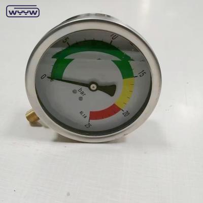 China Druckmessgerät aus Edelstahl mit Messingdraht-Bodenanschluss for sale
