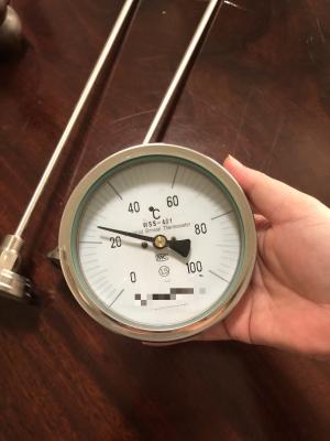 China WSS Bimetallic Thermometer with All Stainless Steel Build, No Power Needed, and Multiple Dial Sizes for sale