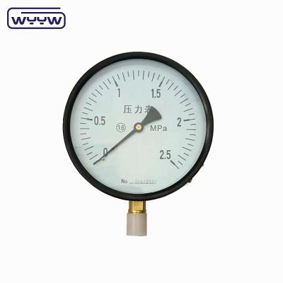 China 100mm Black Iron Case Industrial Pressure Gauge | Bulk Factory Production for sale
