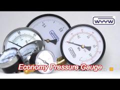 Bourdon tube 100mm 10bar 7bar air maometer G1/2 1.6%FS lower connection dry pressure gauge