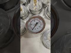 63mm EN837-1 水圧水 0-10bar /psi 軸入油 グリセリンで満たされた圧力計 2.5インチマノメーター