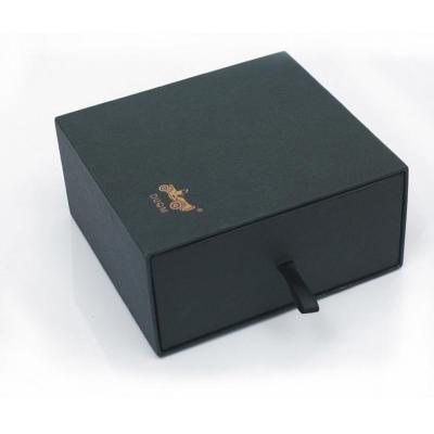 China Top quality black slide drawer cardboard gift paper drawer box customized for sale