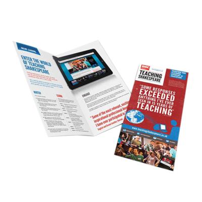 China Custom design accordion fold brochure printing flyer printing for sale