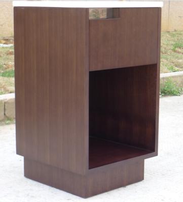 China Wooden hotel furniture stone top night stand/bed side table NT-0004 for sale