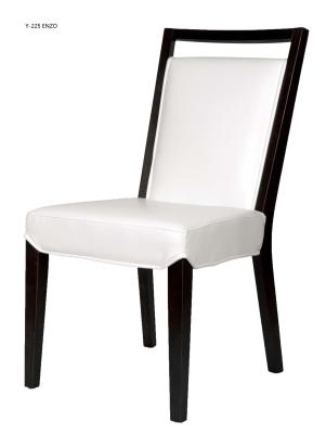 China wooden frame fabric/PU dining chair Y-225 for sale
