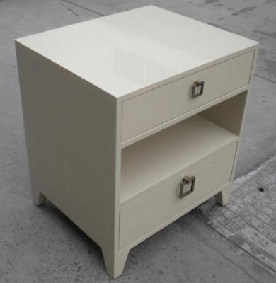 China Wooden 5-star hotel furniture stone top night stand/bed side table NT-0013 for sale