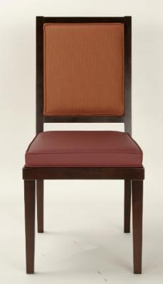 China wooden frame fabric/PU dining chair DC-0001 for sale