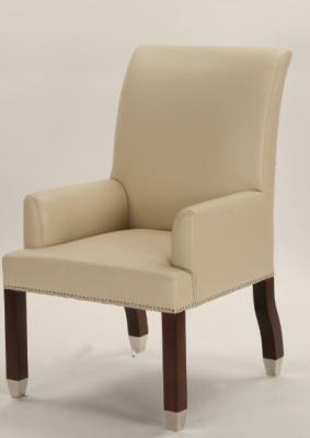 China wooden frame fabric/PU dining chair DC-0004 for sale