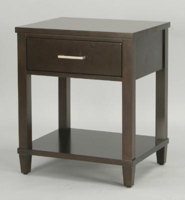 China Wooden 5-star hotel furniture stone top night stand/bed side table NT-0019 for sale