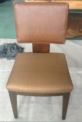 China wooden frame fabric/PU dining chair DC-0006 for sale