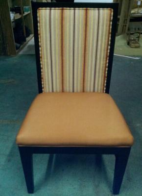 China wooden frame fabric/PU dining chair DC-0009 for sale