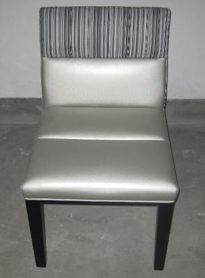 China wooden frame fabric/PU dining chair DC-0010 for sale
