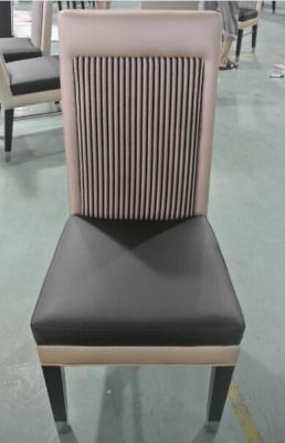 China wooden frame fabric/PU dining chair DC-0011 for sale