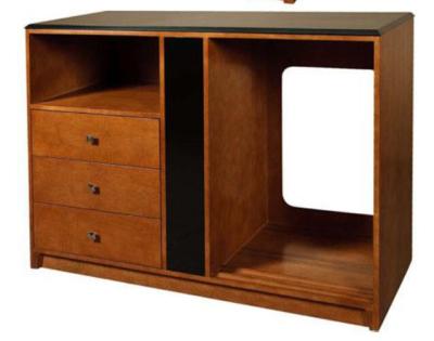 China wooden HPL top hotel bedroom furniture,dresser/chest /TV cabinet /fridge cabinetDR-0031 for sale