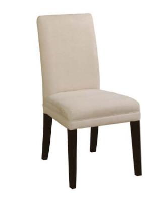 China wooden frame fabric/PU dining chair DC-0013 for sale