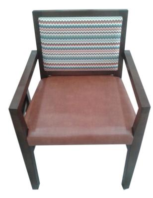 China wooden frame fabric/PU dining chair DC-0016 for sale