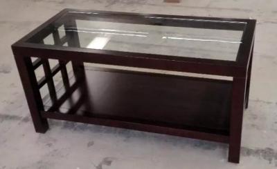 China glass top wooden coffee table,,side table,end table casegoods , hotel furniture,TA-0051 for sale