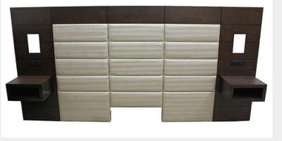 China wooden upholstery  king headboard with night stand,casegoods,king headboard HD-0062 for sale