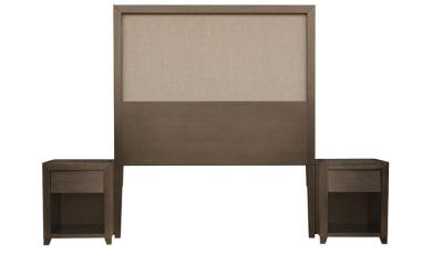 China wooden upholstery king headboard with night stand,casegoods,king headboard HD-0064 for sale