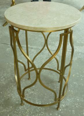 China stone top metal side table/end table,casegoods , hotel furniture,TA-0062 for sale