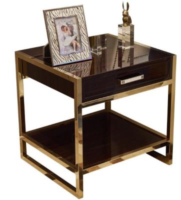 China High end 5-STAR metal frame wooden night stand /bed side table, casegoods,hotel furniture NT-0088 for sale