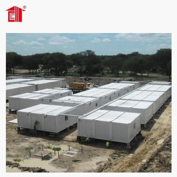 Quality Soundproof Flat Pack Container House Kiosk Unit 4000kg Fire Resistant Steel Structure for sale