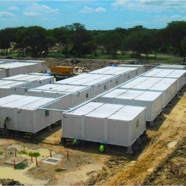 Quality Dustproof Flat Pack Container House Customizable Site Office Flat Pack 5980mm for sale