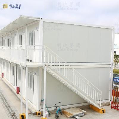 China Earthquake Resistant Soundproof Heat Insulated Flat Pack Container House for Office and Camp Use for sale