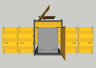 Cina attrezzatura 20GP IP54 del container della scatola della struttura 13M2 in vendita