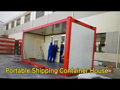 Waterproof Portable Shipping Container House Foldable Small Volume Recyclable