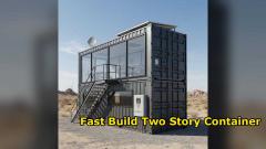 Double Story Modular Container House Fast Assembly