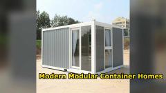 Modern Folding Prefab Container Homes Durable Modular Living