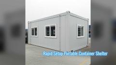 Lightweight Folding Container House Quick Setup Shelter