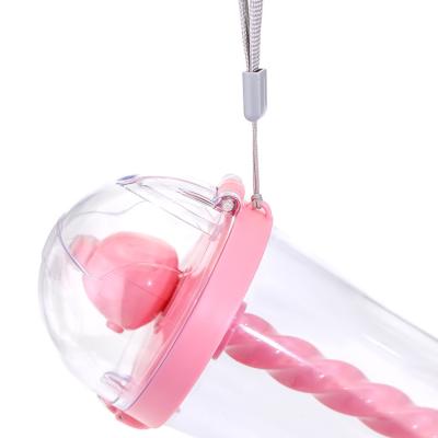 Cina Non slitti la bottiglia di acqua di plastica 500ml con paglia in vendita