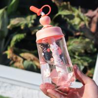 China 450ml Shake Water Bottle With Straw Stirring Function for sale
