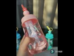 OEM ODM stirring function transparent plastic water bottle