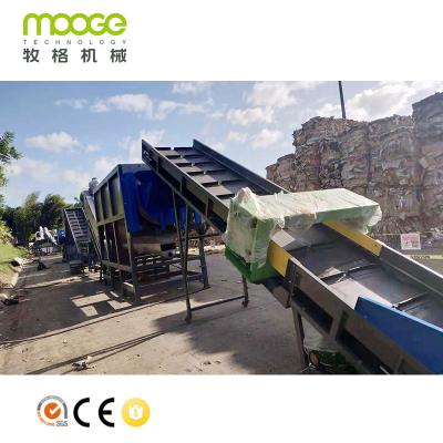 Cina linea lavante di riciclaggio di plastica di 120kw 50hz, linea di lavaggio dell'ANIMALE DOMESTICO 1500kg/H in vendita