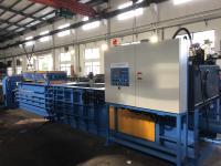 China Hydraulic Horizontal Waste Straw Baler Compactor 20-80 Ton Pressing Force for Plastic Cardboard for sale