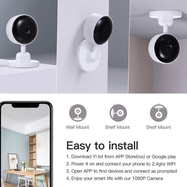 Quality Smart HD Night Vision Baby Monitor with Two Way Talk and Room Temperature Display for sale