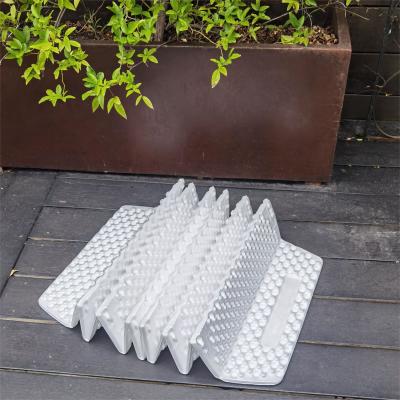 China 99g Ultralight Insulated Sleeping Pad Pearl White Saving Space PE Foam Mat for sale